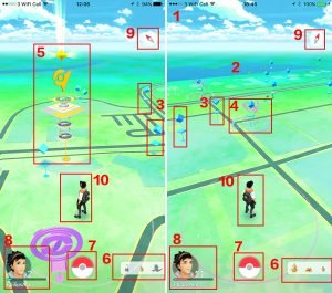 【攻略】兩張螢幕截圖！教你如何讀懂 Pokémon GO 地圖介面！ - 流動日報