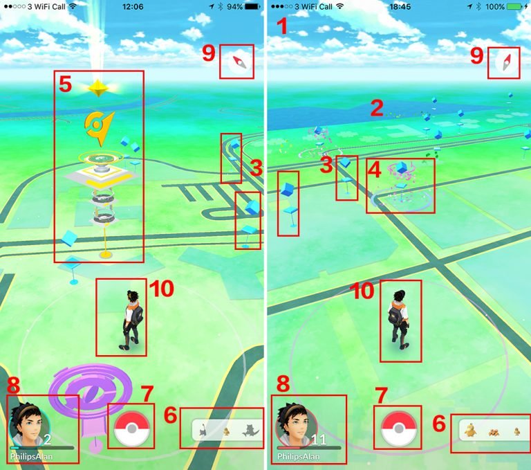 【攻略】兩張螢幕截圖！教你如何讀懂 Pokémon GO 地圖介面！ - 流動日報