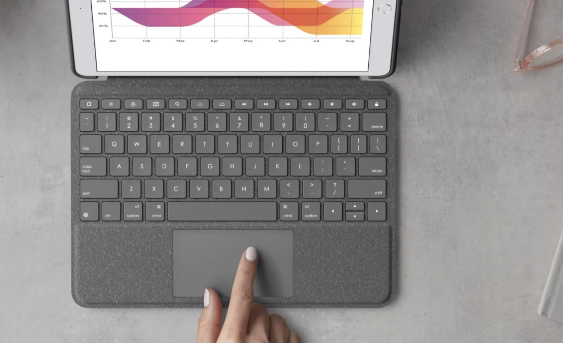 Logitech 為 iPad 推出含 Trackpad 的鍵盤保護套 - 流動日報