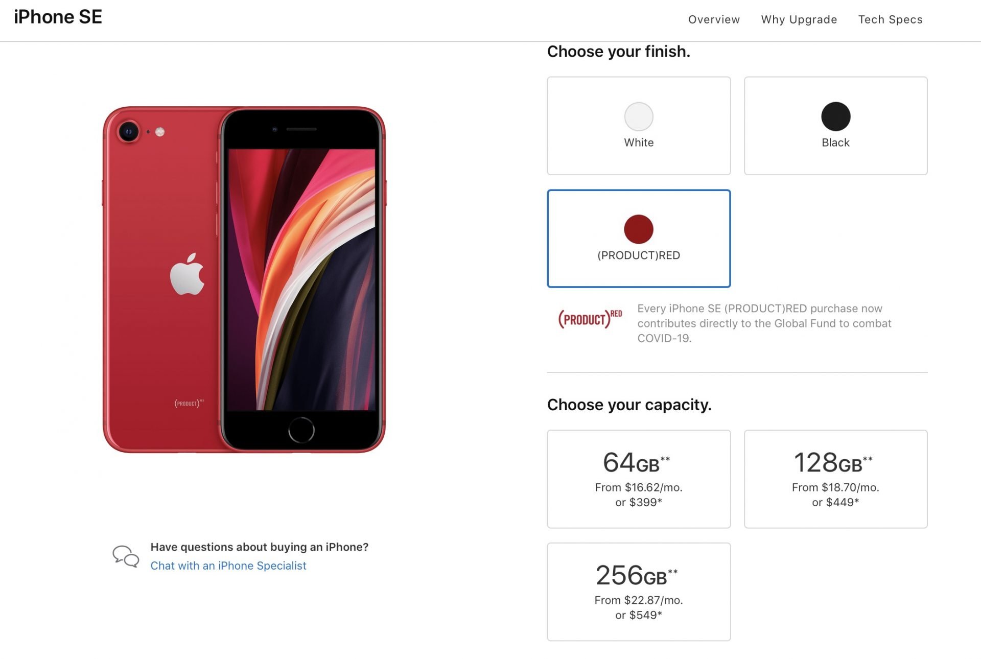 買 iPhone SE 選 (PRODUCT) RED 蘋果將會捐錢對抗 COVID-19 - 流動日報