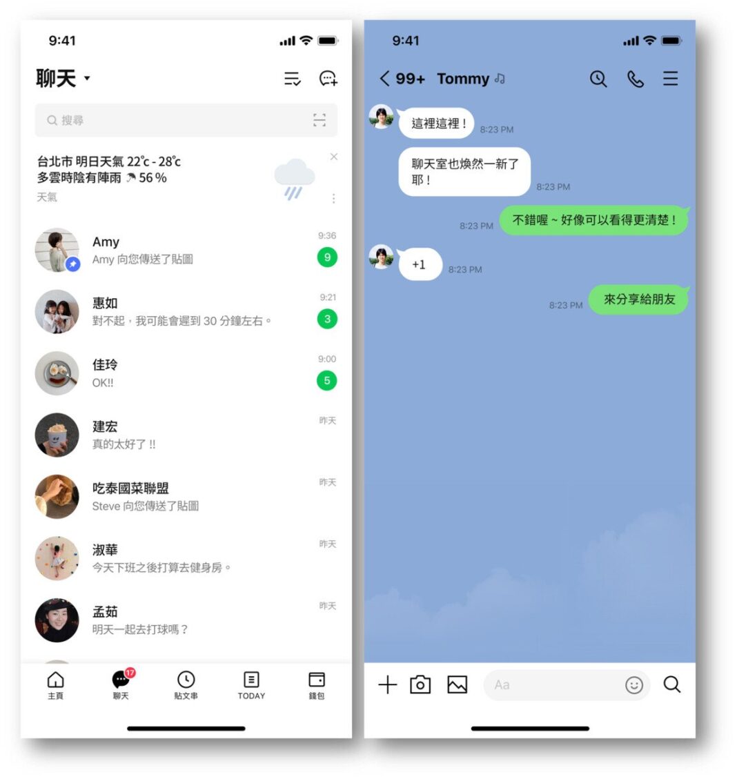 LINE 全新改版登場 支持 iOS 14 Widget - 流動日報