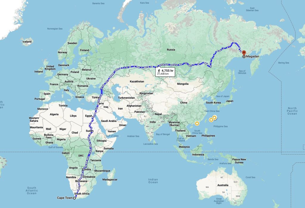 Google Maps 告訴你世界上最長的步行路線 不眠不休走 198 天 - 流動日報