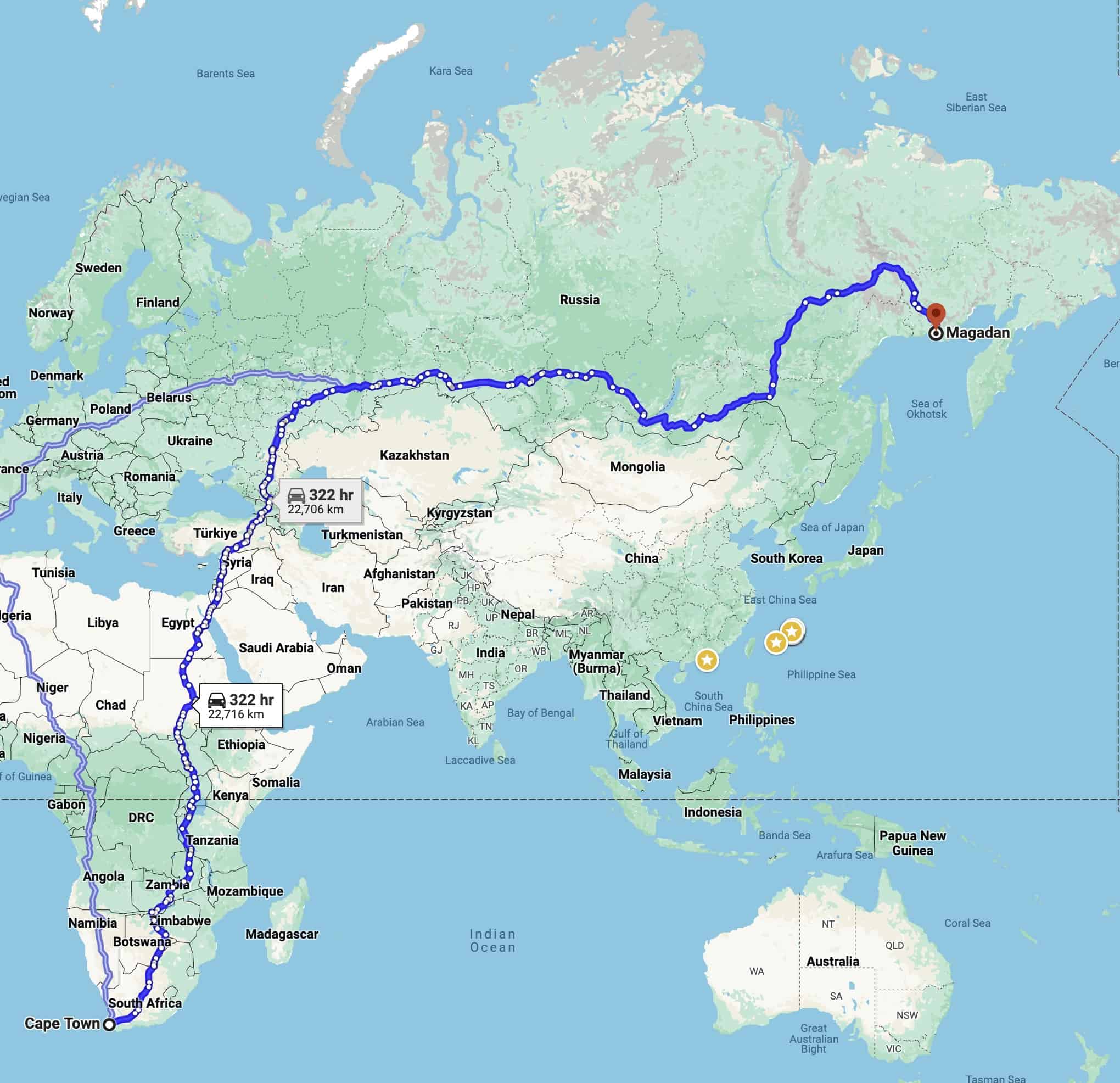 Google Maps 告訴你世界上最長的步行路線 不眠不休走 198 天 - 流動日報