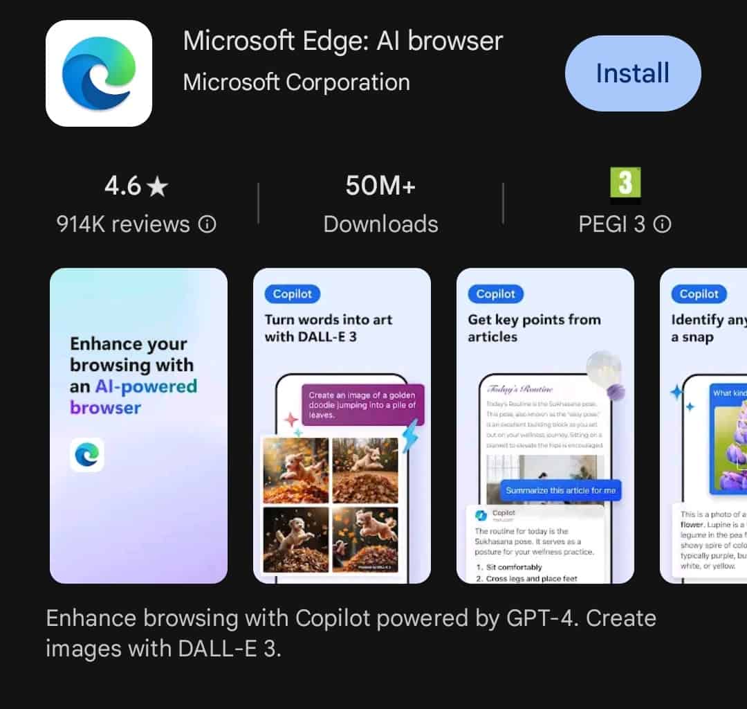 微軟悄悄為將 Edge 瀏覽器以 Ai Browser 作稱呼 流動日報 7659