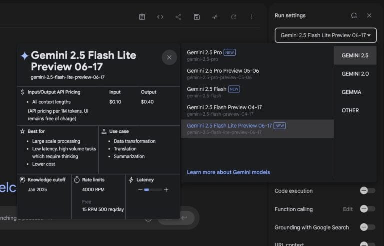 Google 發佈 Gemini 2.5 Flash 與 Pro 穩定版本 全新 2.5 Flash-Lite 主攻速度 - 流動日報