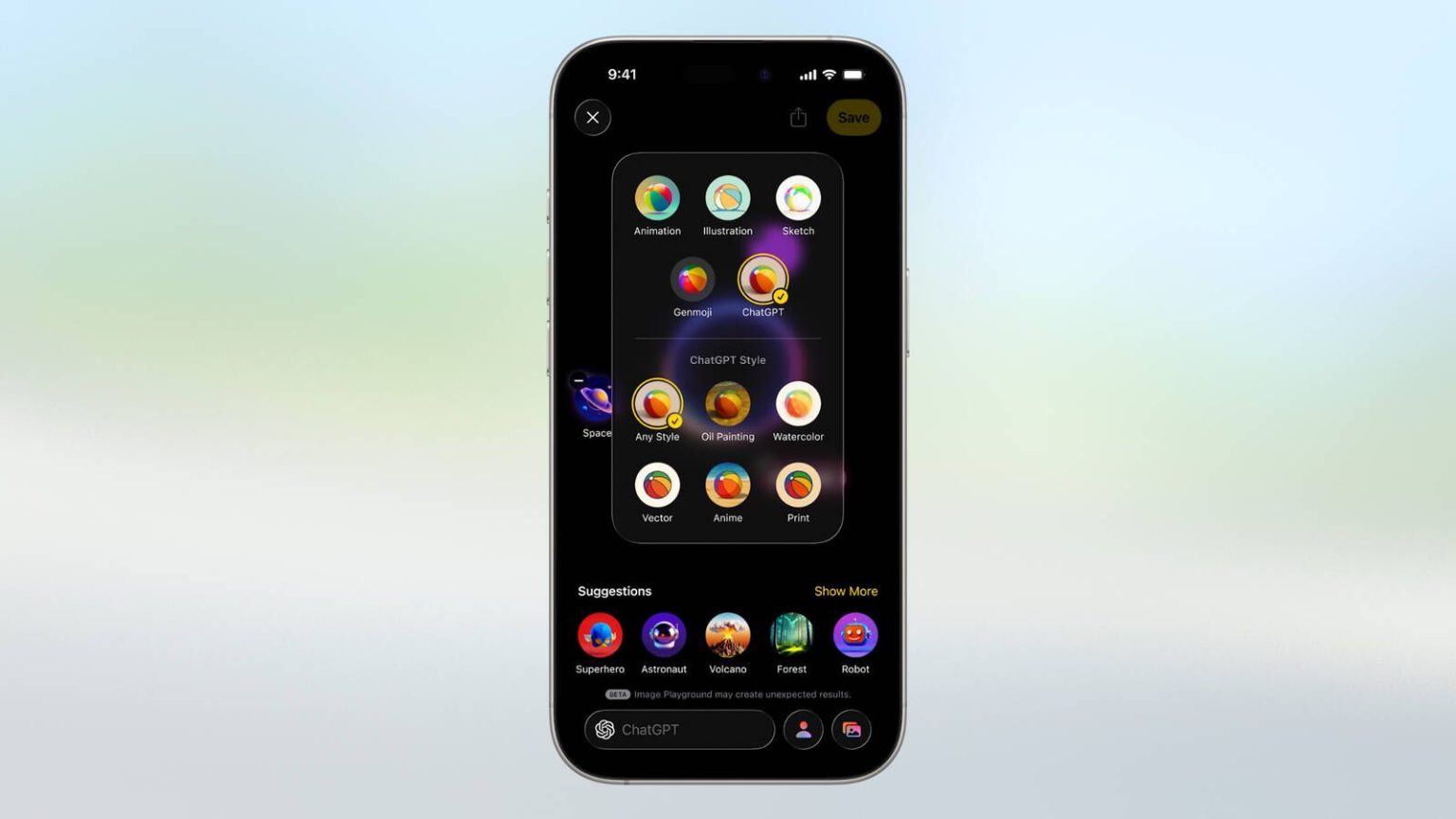Image Playground 與 Genmoji 整合 ChatGPT 圖像生成功能 - 流動日報