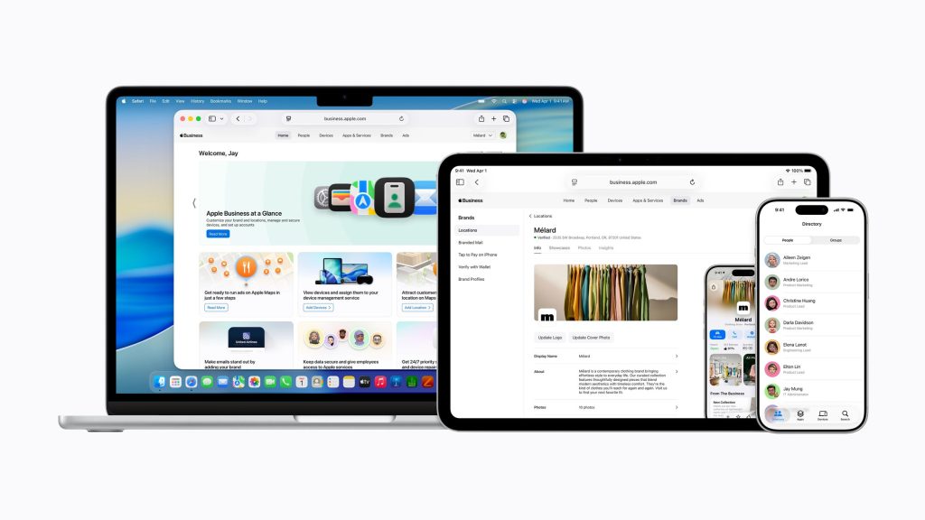 蘋果全球免費推出 Apple Business 提供 MDM、電郵自訂網域多項服務 - 流動日報